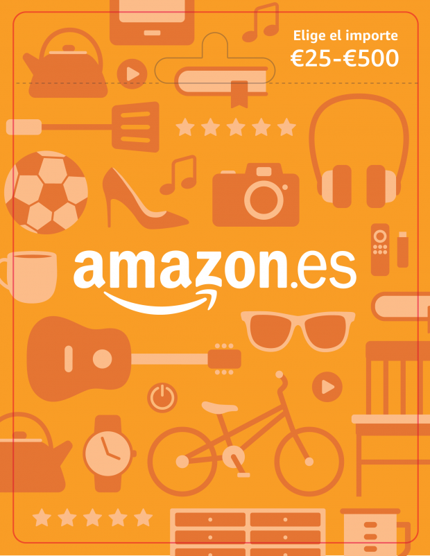 Amazon 25 a 500 | Gift card area. el regalo inteligente